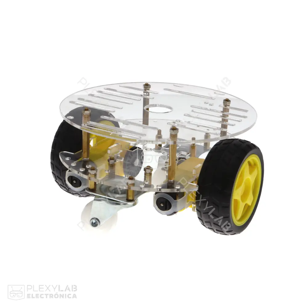 Kit chasis 2WD circular carro para Arduino | PLEXYLAB